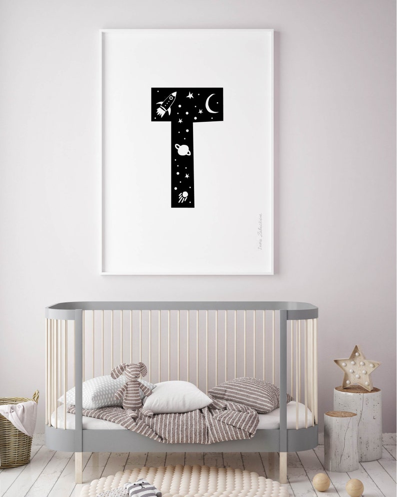 Alphabet Print Letter T for Toddler Room Decor Featuring - Etsy