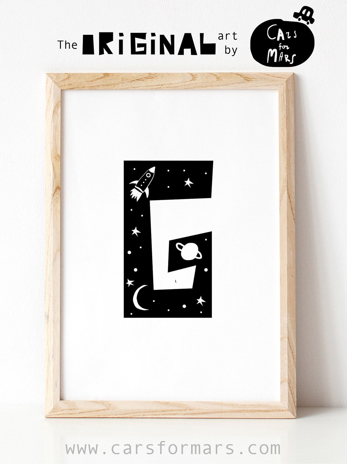 Space Themed Letter G Print for Toddler Room Decor Featuring - Etsy