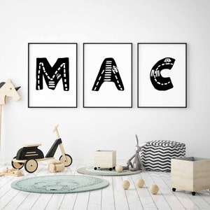 Alphabet Poster Letter M Print for Toddler Boy Room Decor ...
