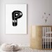 Alphabet Print Letter P Wall Art for Boy Room Decor - Etsy