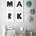 Alphabet Poster Letter M Print for Toddler Boy Room Decor ...