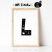Space Themed Letter L Print for Toddler Room Decor Featuring Rocket in ...