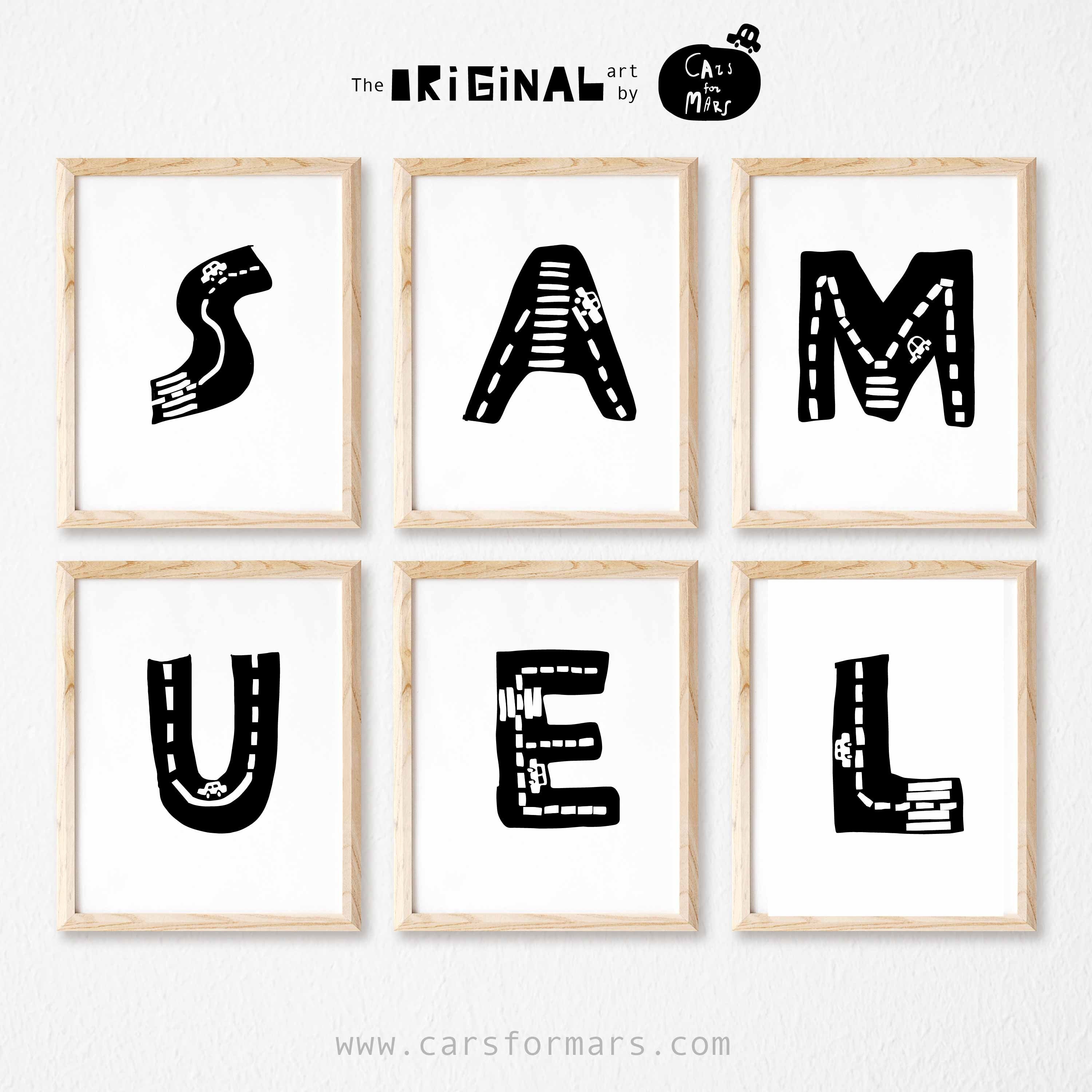 Letter S Print Alphabet Poster For Toddler Boy Room Decor | Etsy