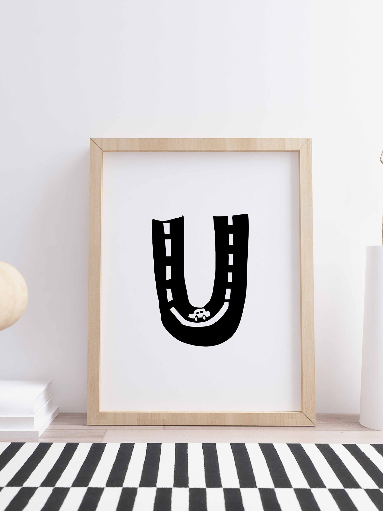 Alphabet Print Letter U Print for Toddler Boy Room Decor ...
