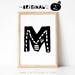 Alphabet Poster Letter M Print for Toddler Boy Room Decor ...