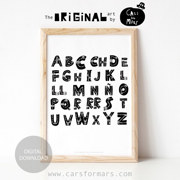 Spanish Alphabet - Etsy