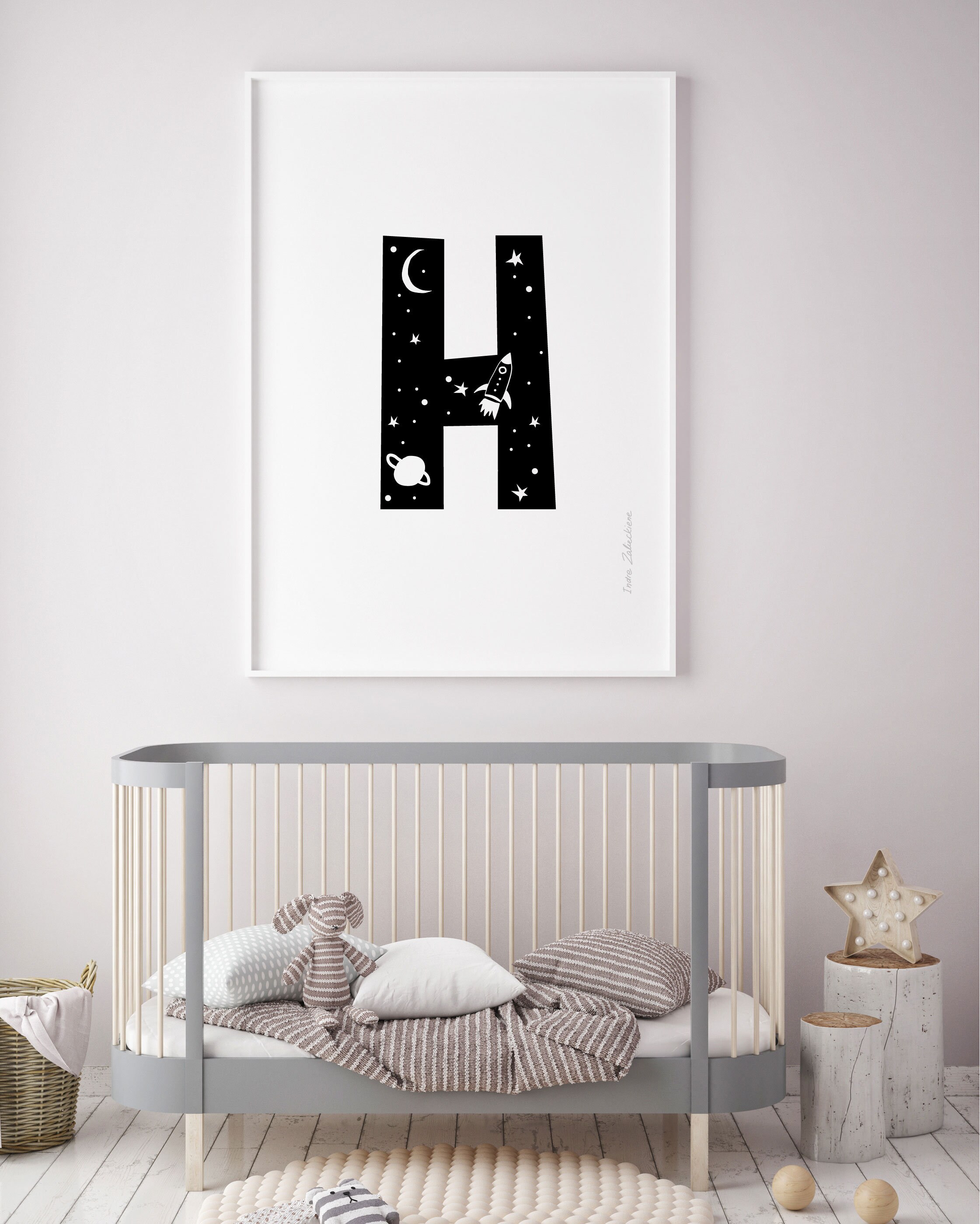 Alphabet Print Letter H for Toddler Room Decor Featuring - Etsy