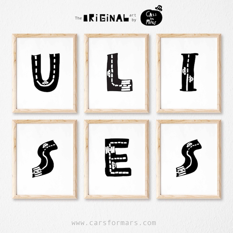 Alphabet Print Letter U Print for Toddler Boy Room Decor ...
