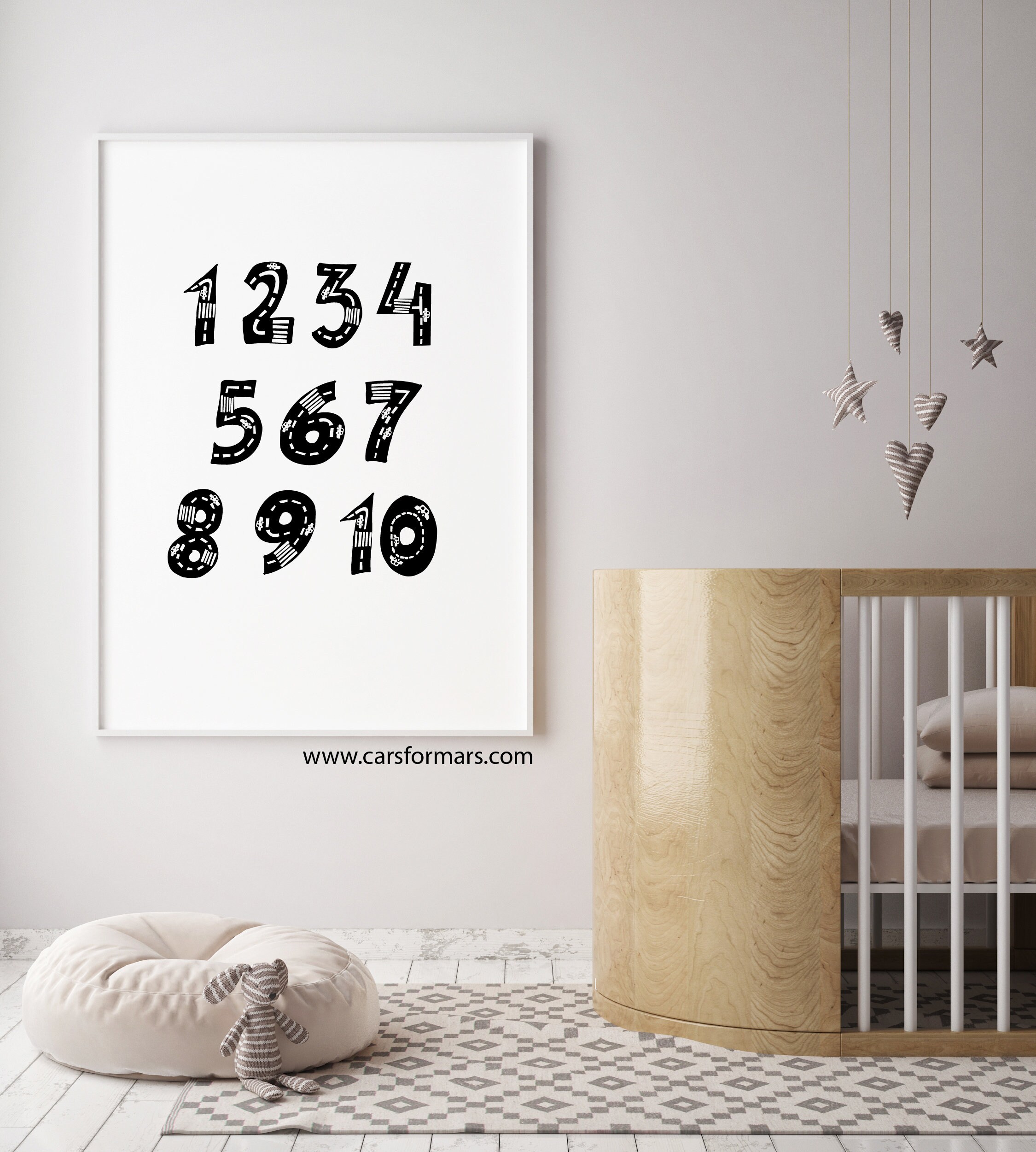 Numbers Wall Art for Toddler Room Decor Learning Numbers | Etsy