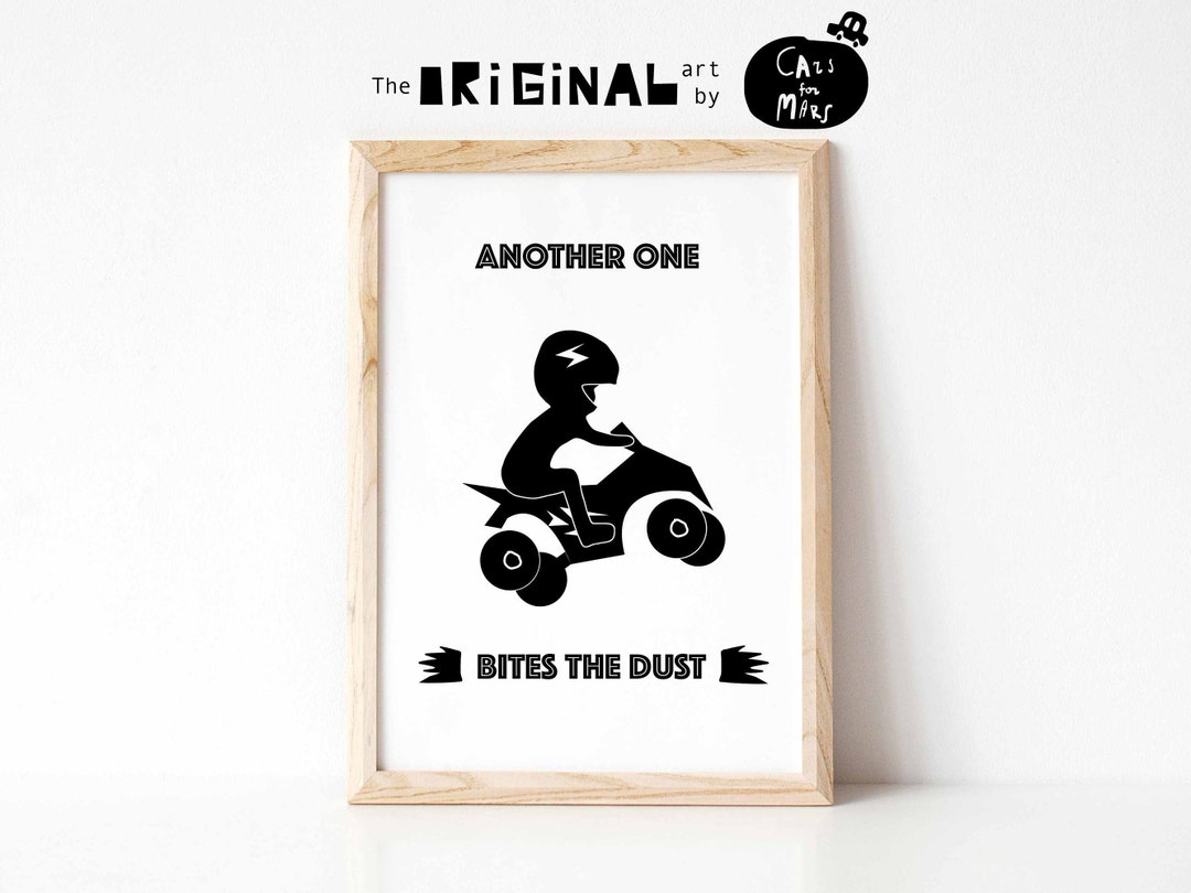 ATV Rider Print, Quad Biker Wall Art, Transportation Wall Art, Four ...