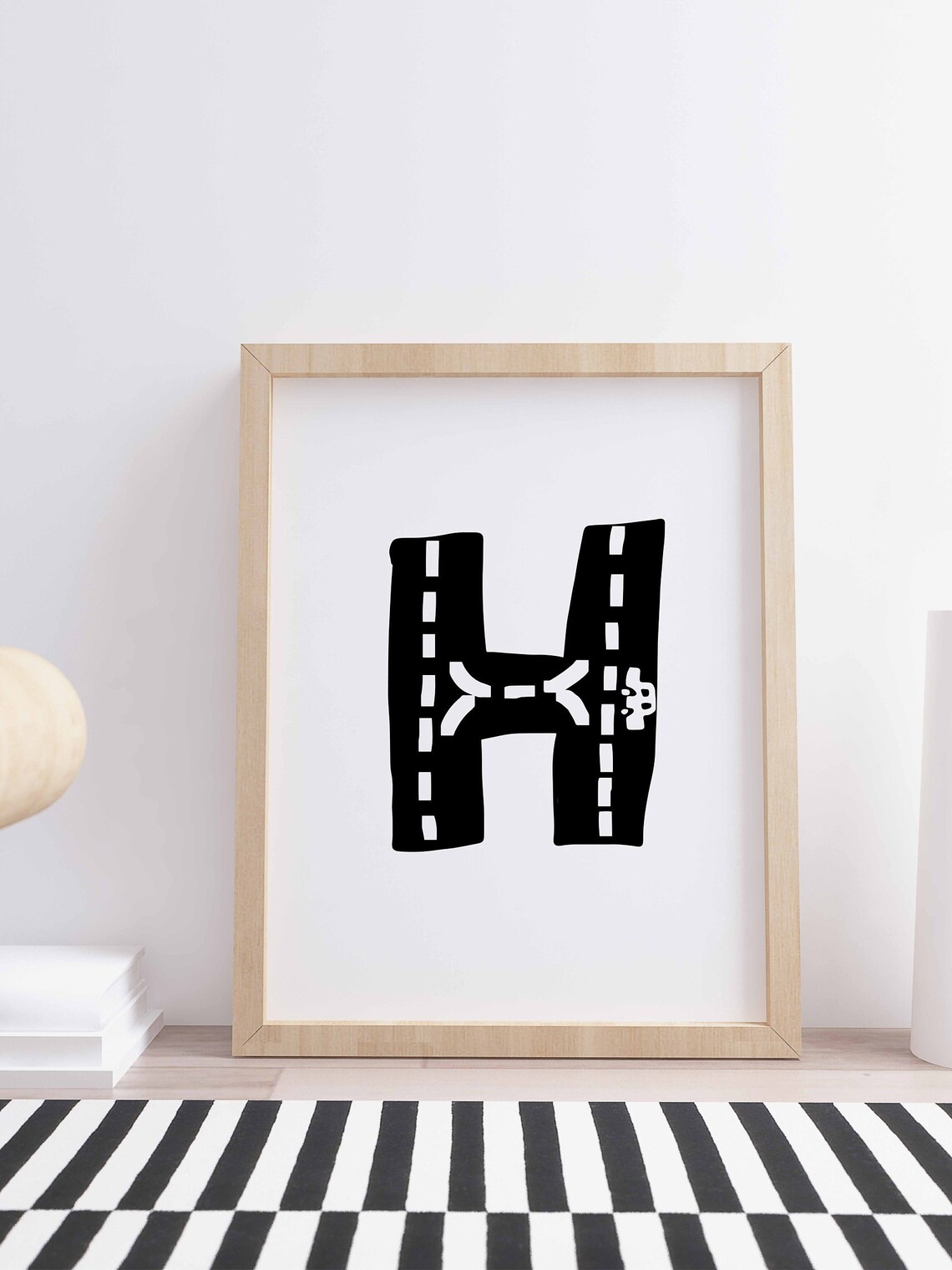 Alphabet Print Letter H Print for Toddler Room Decor | Etsy