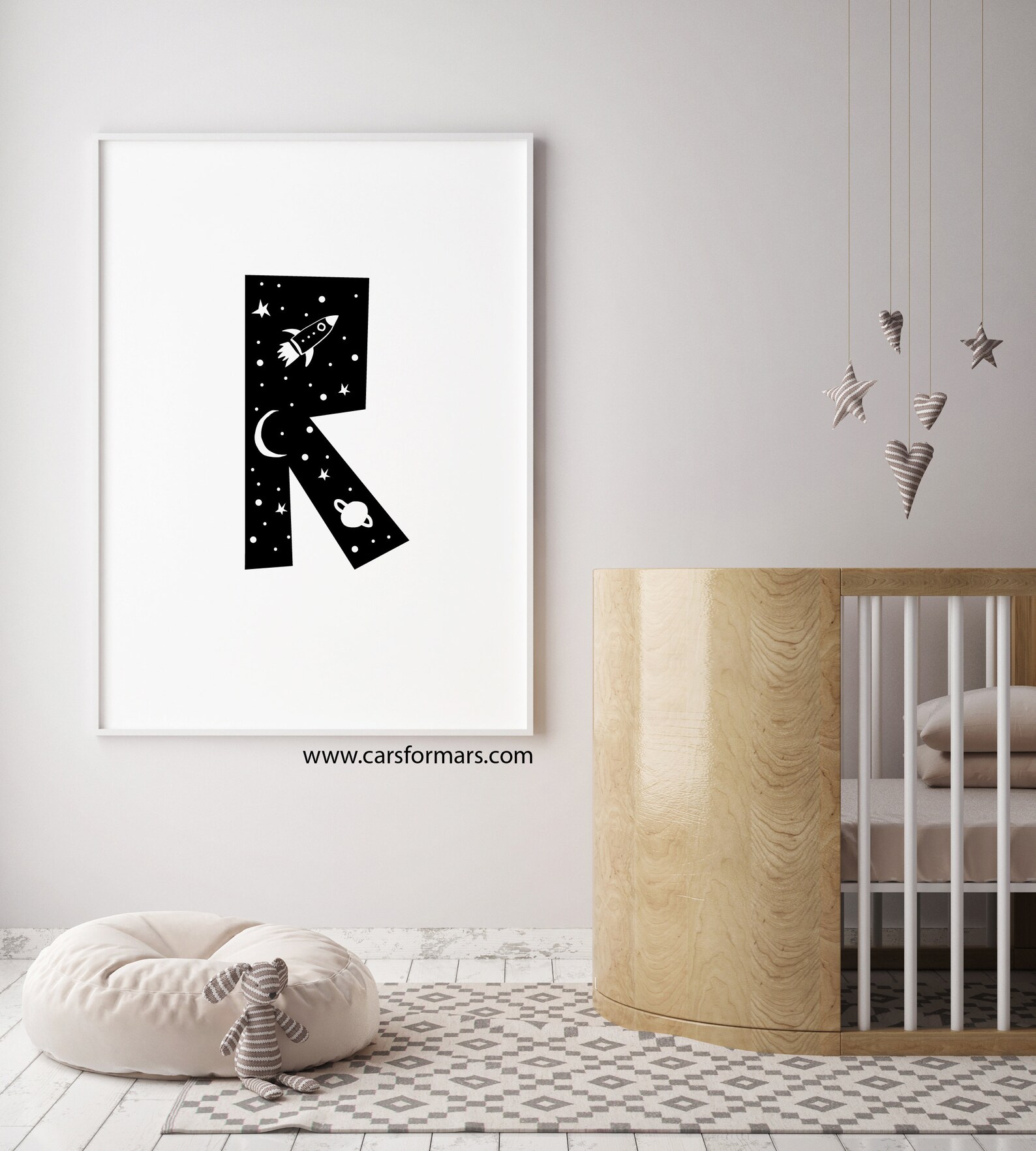 Space Themed Letter R Print For Toddler Room Decor featuring | Etsy