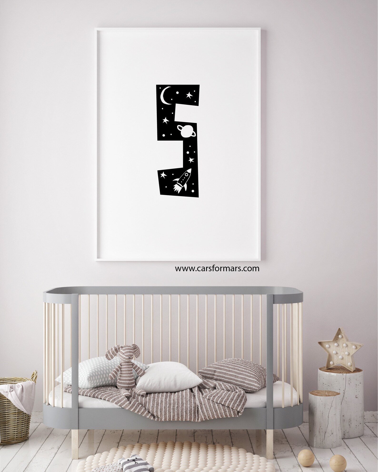 Space Themed Letter S Print For Toddler Room Decor featuring | Etsy