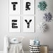 Letter T Print Alphabet Poster for Toddler Boy Room Decor ...