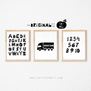 Numbers Wall Art for Toddler Room Decor, Learning Numbers ...
