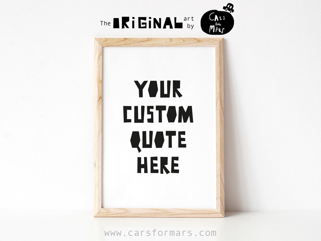 Custom Quote Print, Digital Download - Etsy