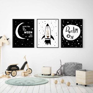 Space Theme Family Drawing From Photo Astronauts on the - Etsy