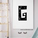 Space Themed Letter G Print for Toddler Room Decor Featuring Rocket in ...