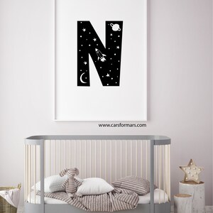 Alphabet Print Letter N for Toddler Room Decor Featuring - Etsy