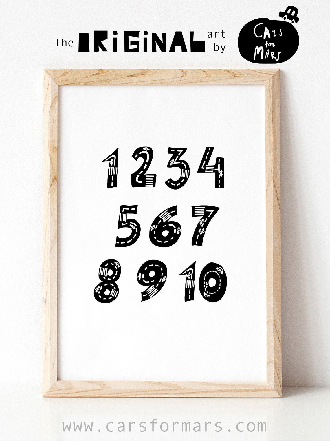 Numbers Wall Art for Toddler Room Decor, Learning Numbers ...