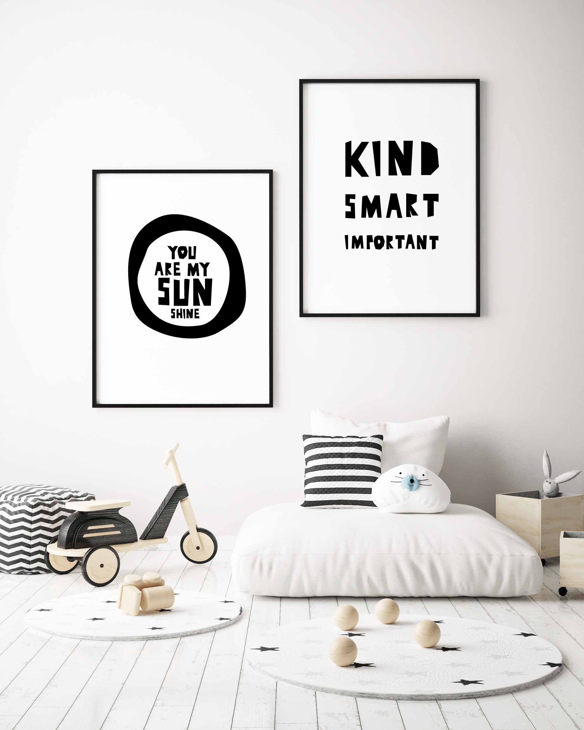 You Are My Sunshine Print for Toddler Room Decor in Black and - Etsy