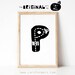 Alphabet Print Letter P Wall Art for Boy Room Decor, Transportation ...