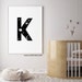 Space Themed Letter K Print for Toddler Room Decor Featuring - Etsy