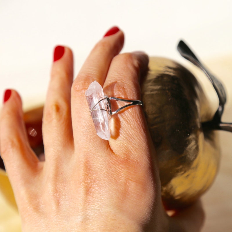 Quartz Crystal Ring - Etsy