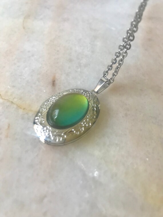Mood Necklace Color Changing Necklace Mood Jewelry | Etsy