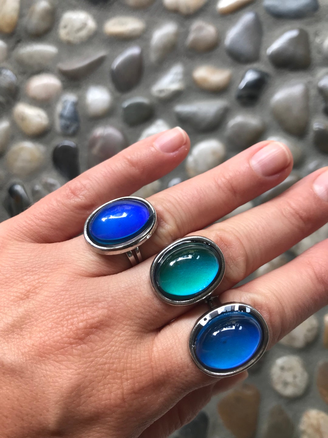 Mood Ring - Mood Stone Ring - Etsy
