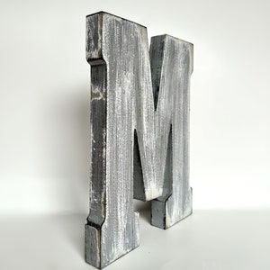 Distressed Wooden Letters, Rustic Wood Letter, Cottage Wall Decor, Wall ...