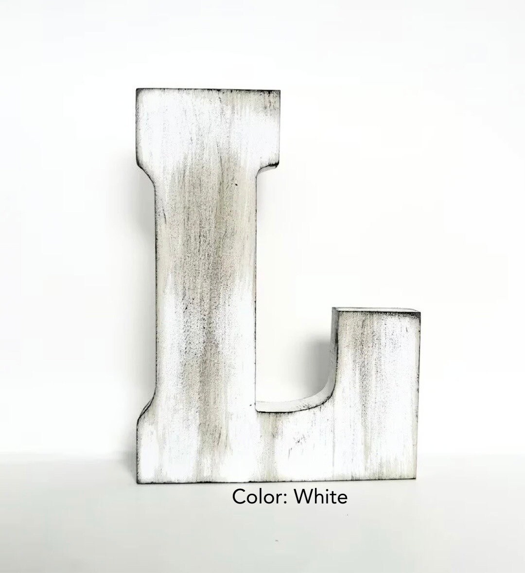 Distressed Wood Letter: Rustic Cottage Wall Decor - Etsy