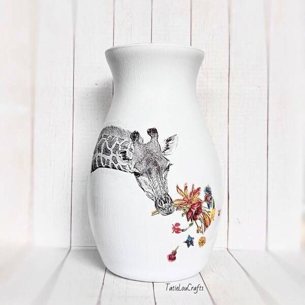 Giraffe Flower Vase - Etsy