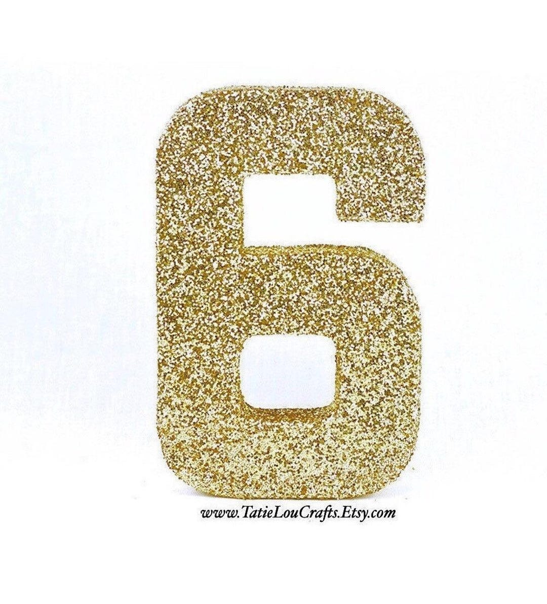 8 Inch Glitter Numbers, Standing Numbers, Birthday Props, Birthday ...