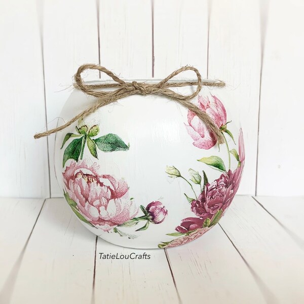 Round Glass Vase - Etsy