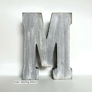 Distressed Wooden Letters, Rustic Wood Letter, Cottage Wall Decor, Wall ...