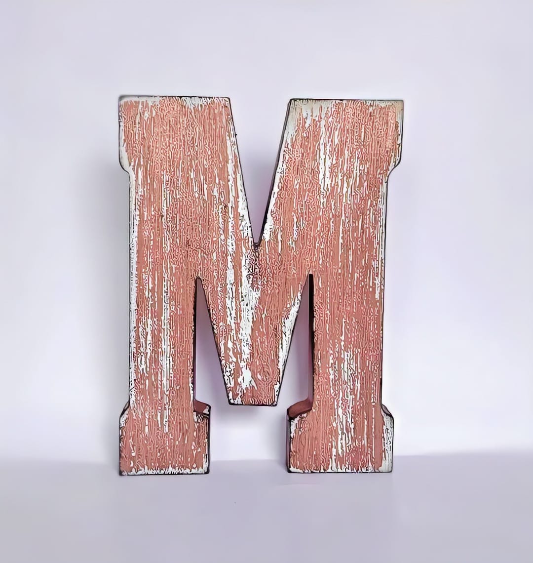 Distressed Wooden Letters, Rustic Letters, Shelf Letters, Cottage Wall ...