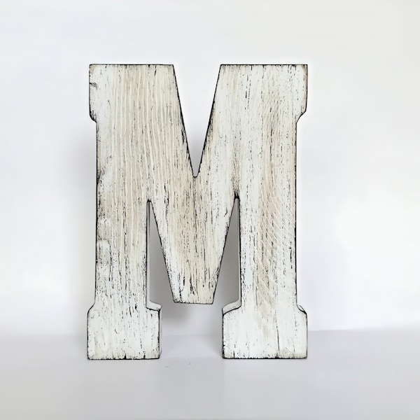 Rustic Letter Wall Decor - Etsy