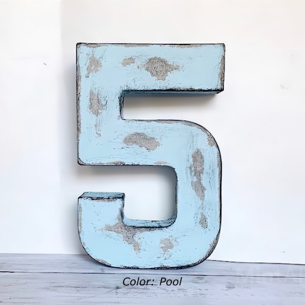 12 Inch Paper Mache Number - Etsy