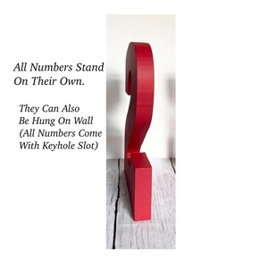 Chunky Wooden Numbers, Standing Numbers , Photo Prop Numbers, Painted ...