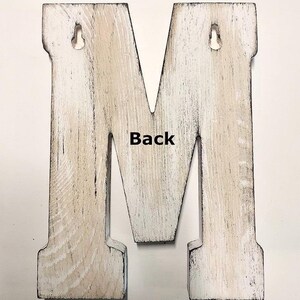 Distressed Wood Letter: Rustic Farmhouse Decor, Wall or Shelf Initial ...