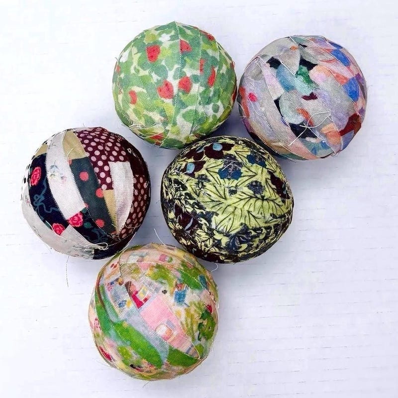 Patriotic Rag Balls - Etsy