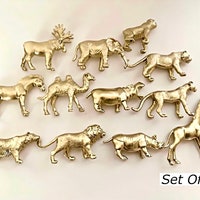 Gold Animals - Etsy