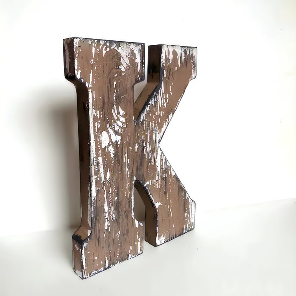 Rustic Wood Letters - Etsy