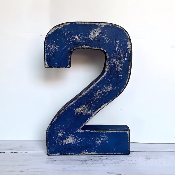 12 Inch Paper Mache Number - Etsy