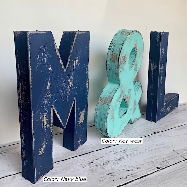 Rustic Wood Letters - Etsy
