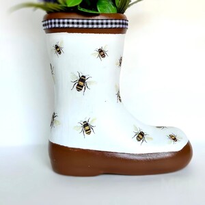 Lavender & Bumblebee Rain Boot, Ceramic Rain Boot, Kitchen Decor, Home ...