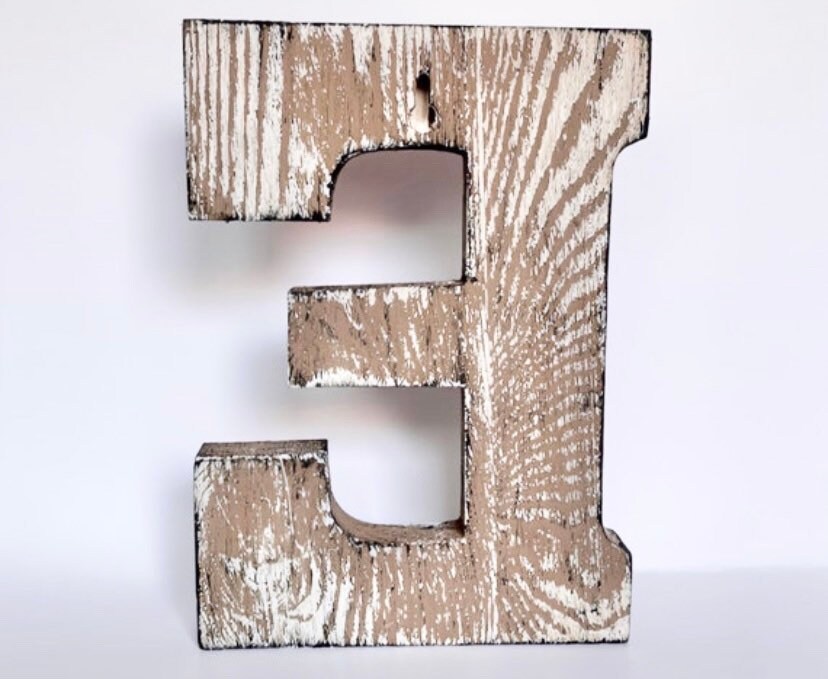 Distressed Wooden Letters Wall Letters Standing - Etsy