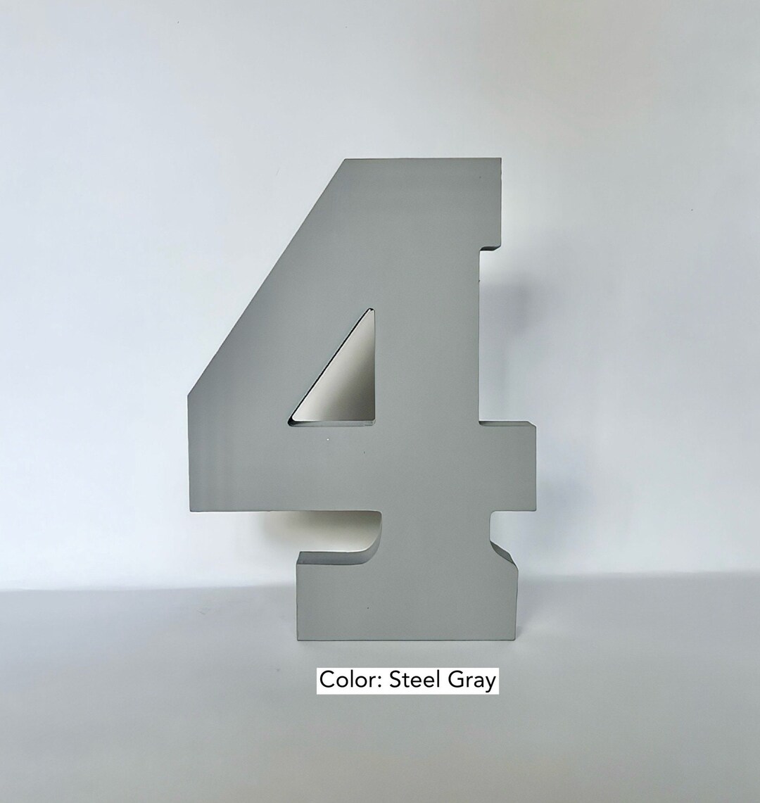 Chunky Wooden Numbers, Standing Numbers , Photo Prop Numbers, Painted ...