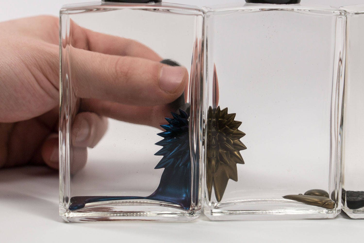 Ferrofluid | Squared Magnetic Liquid Bottle Display by Concept Zero - Etsy